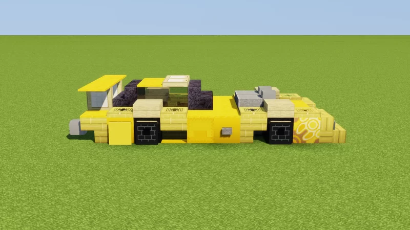 Yellow Racing Car Minecraft Map