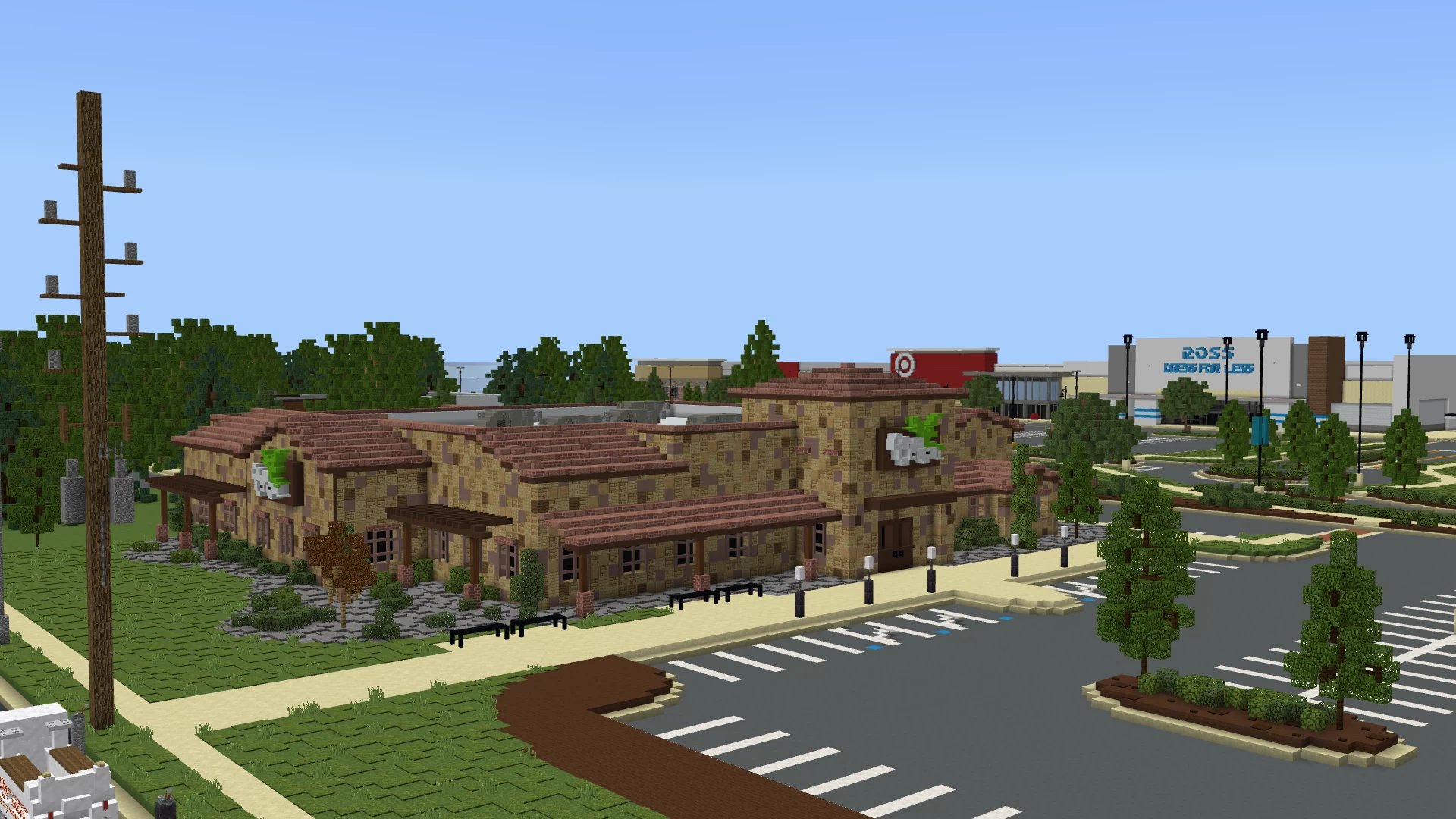 Minecraft Olive Garden Restaurant Chili's Restaurant In Minecraft
