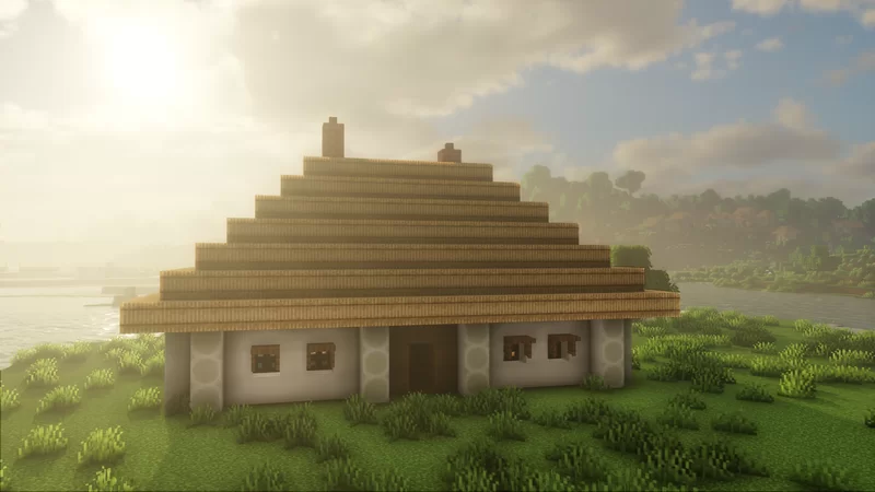 2/9 Ukrainian peasant house by Ektelion +litematic Minecraft Map