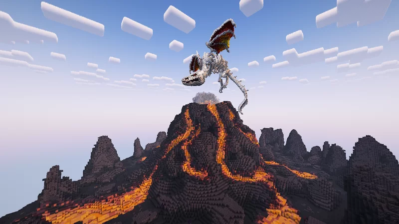 Bone Dragon 🌋🐉 Minecraft Map