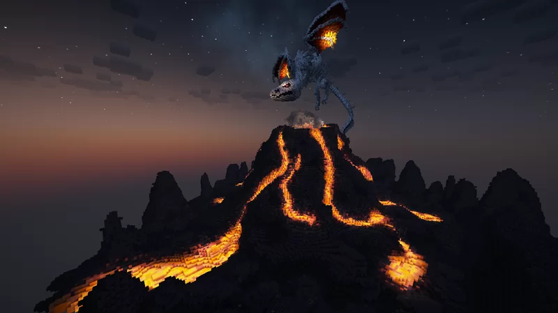 Bone Dragon 🌋🐉 Minecraft Map