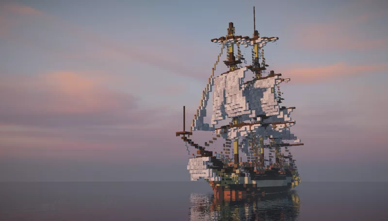 FRIGATE SUPERIOR minecraft ship | survival friendly Minecraft Map