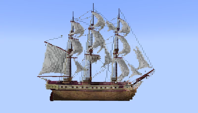 CHERRY FRIGATE Minecraft Ship Minecraft Map