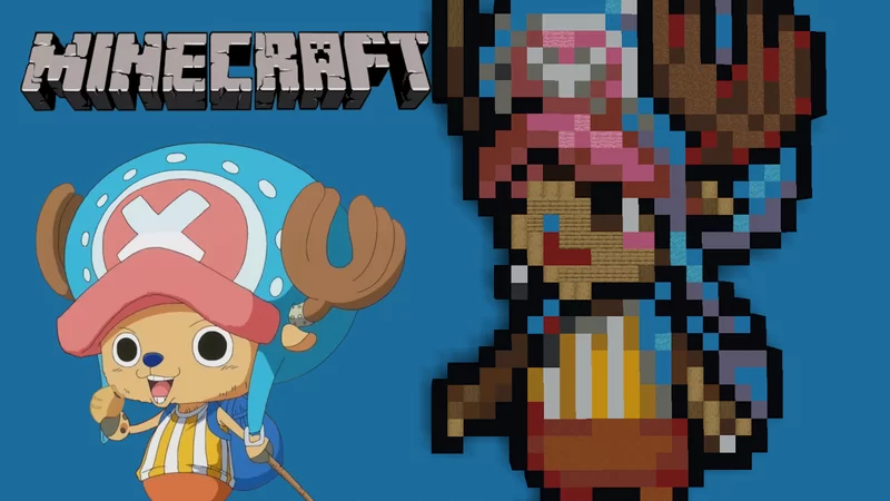 Chopper One Piece Pixel Art Minecraft Map