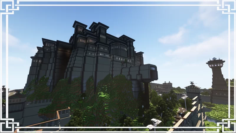 The Sandbag Castle. A modern castle concept. Minecraft Map