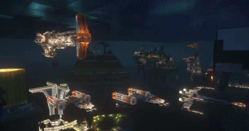 Star Wars Hammerhead Corvette (The Lightmaker) Minecraft Map