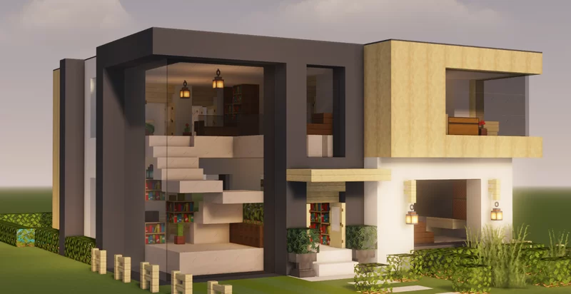 Modern House 103 (Map + Schem) Minecraft Map