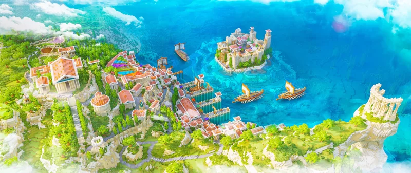 Erasteia - Greek harbor city Minecraft Map