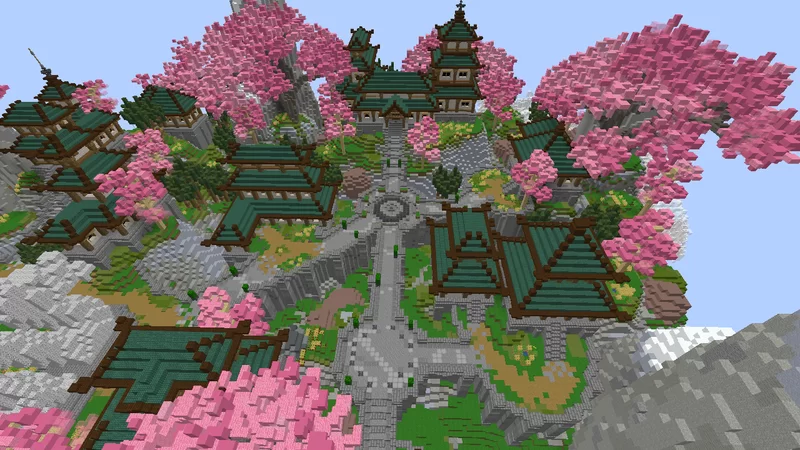 Sakura Spawn 1.20+ Minecraft Map