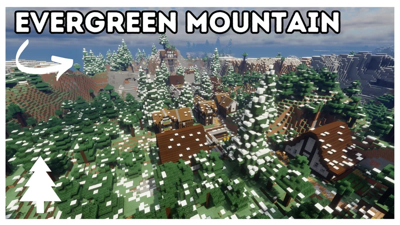 Minecraft Medieval Village - Evergreen Mountain Minecraft Map