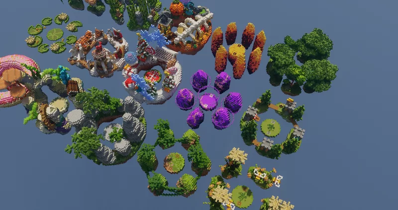 Set of 15 Sumo Arenas Minecraft Map