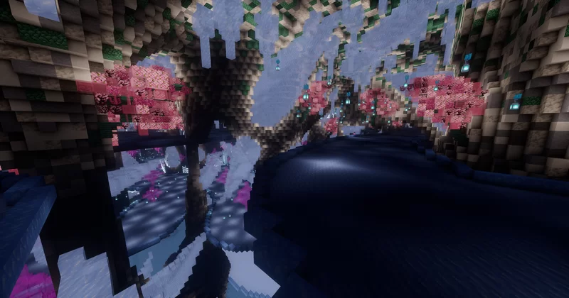 Icy Caves - Boat racing track Minecraft Map