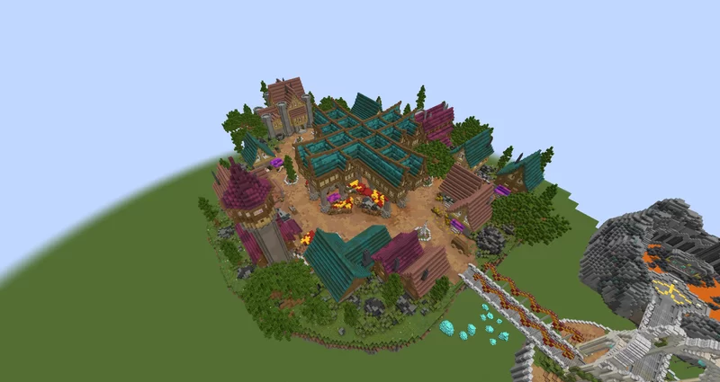 Fantasy medieval spawn commission Minecraft Map