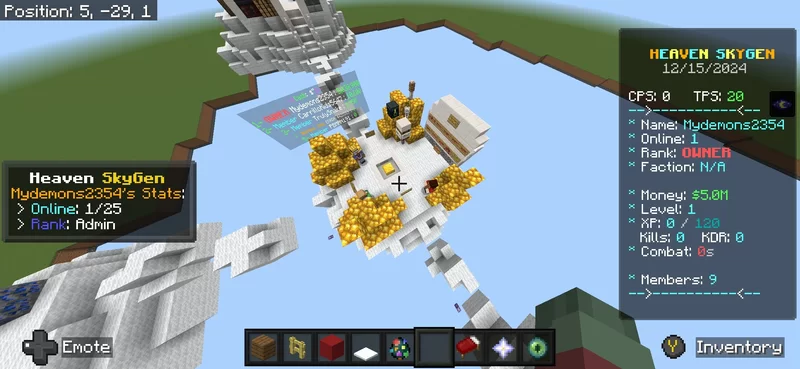 Heaven SkyGen Minecraft Map