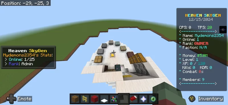 Heaven SkyGen Minecraft Map