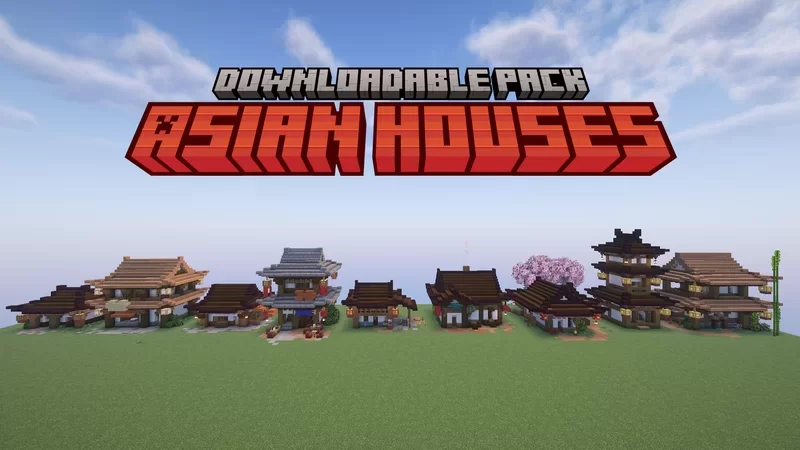 [DOWNLOAD] Asian Houses pack (full interior) + Shematics Minecraft Map