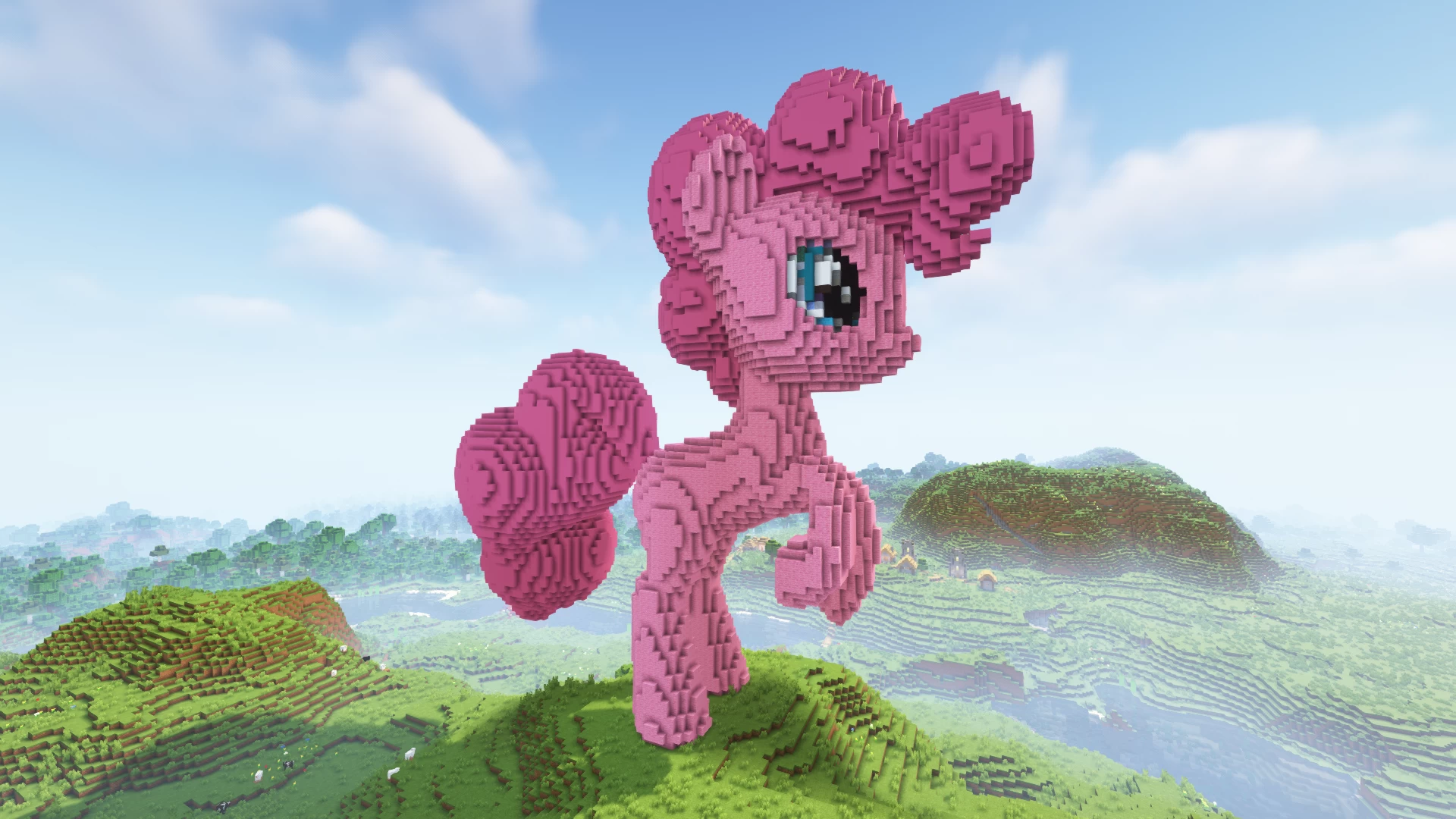 Mein Kleines Pony Minecraft Pixel Art Pinkie Pie
