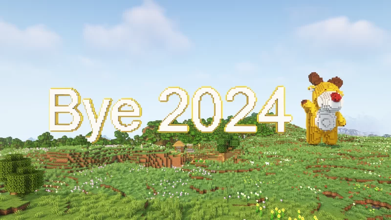 Minecraft Deer, Bye 2024 Statue Free Minecraft Map