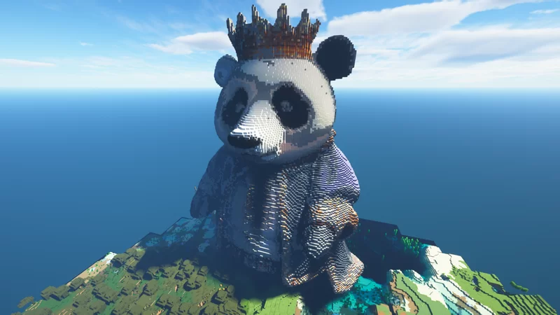 Cute Panda Build (4 different sizes) Minecraft Map