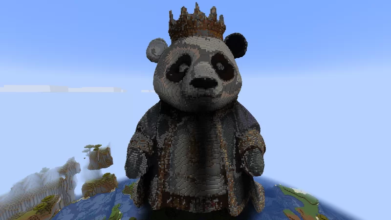 Cute Panda Build (4 different sizes) Minecraft Map