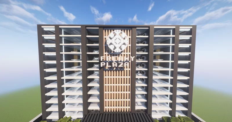 Freaky plaza/hotel Minecraft Map