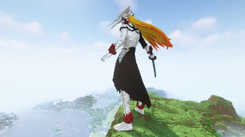Minecraft Vasto Lorde (Bleach: Hollow Ichigo) Statue Minecraft Map