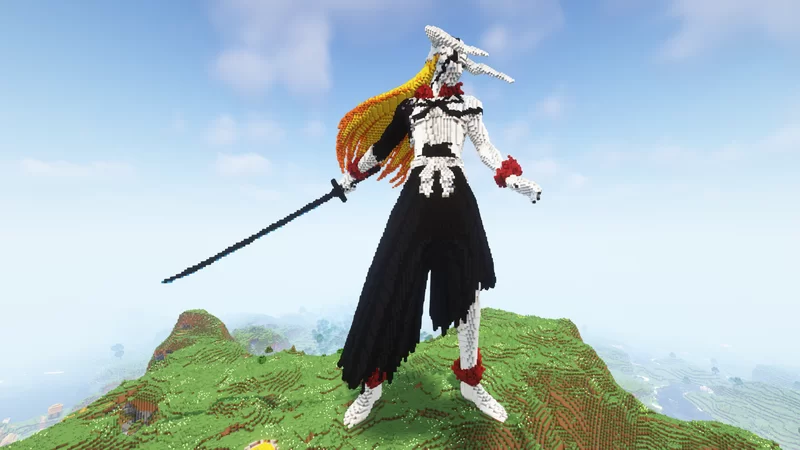 Minecraft Vasto Lorde (Bleach: Hollow Ichigo) Statue Minecraft Map