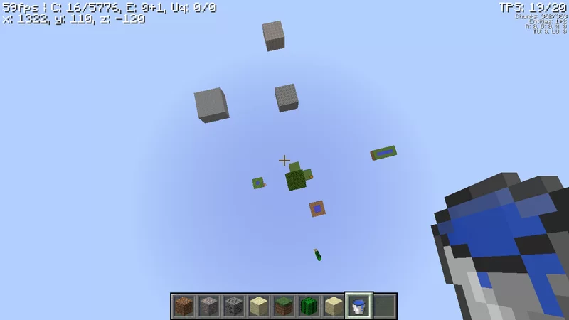 sky block java 1.8.9 Minecraft Map