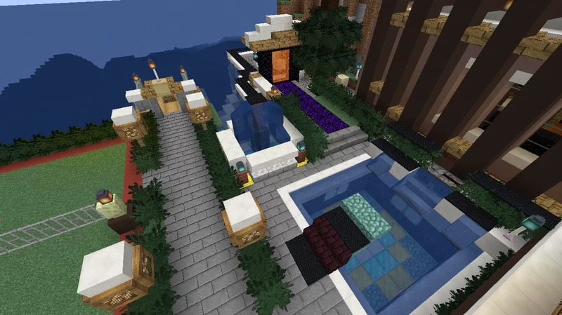 Modern Taiga Quantum Mansion Minecraft Map