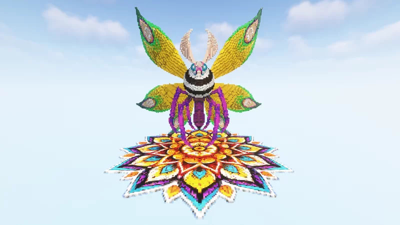 Minecraft Monster Bee Butterfly Statue Minecraft Map