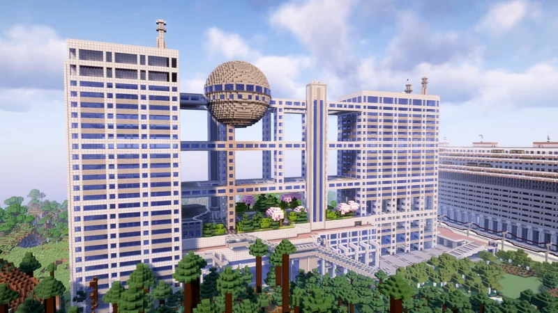 Fuji Broadcasting Center Minecraft Map