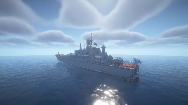 [OLD] Soviet navy, Project 775, Ropucha class landing ship Minecraft Map