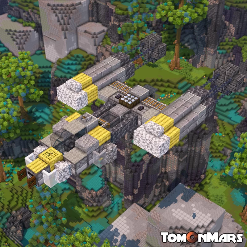 [FREE Download] Y-wing Bomber | Star Wars in Minecraft Minecraft Map