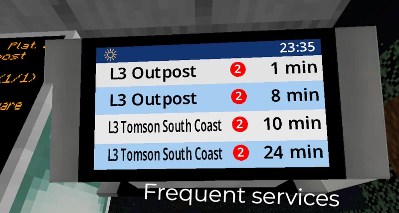 Tomson and Outpost Light Rail Minecraft Map