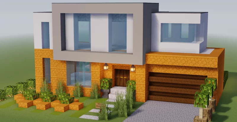 Modern House 111 (Map + Schem) Minecraft Map