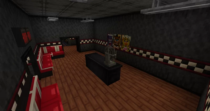 Modded FNaF 1 Map [1.20.1] Minecraft Map