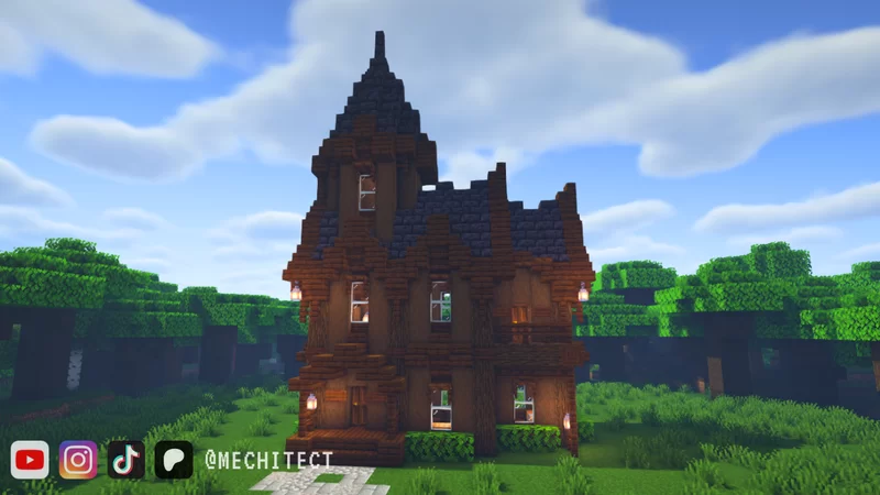 Dark Oak House Minecraft Map