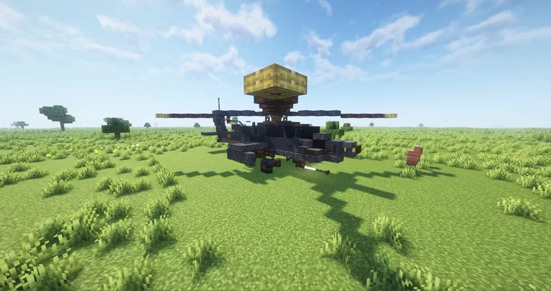 AH-64D Apache Minecraft Map