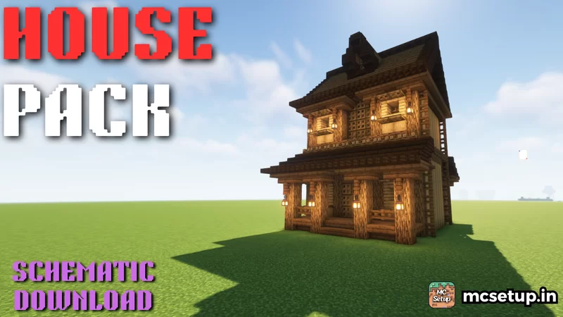 WOODEN HOUSE PACKS SCHEMATIC DOWNLOAD Minecraft Map