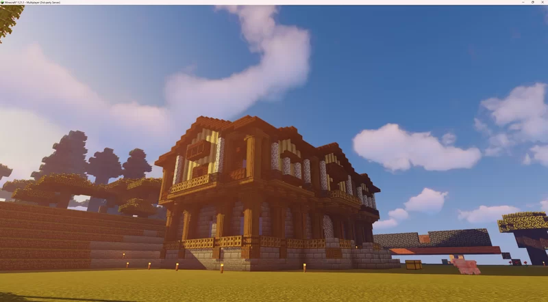 Wooden mansion Minecraft Map