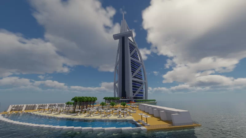 Burj Al Arab 1:1 🇦🇪 Minecraft Map