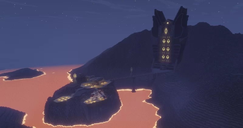 Sci-Fi Volcanic Planet Minecraft Map