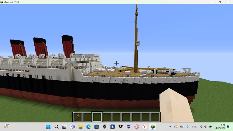 RMS Oceania New ship design + old ship design Minecraft Map