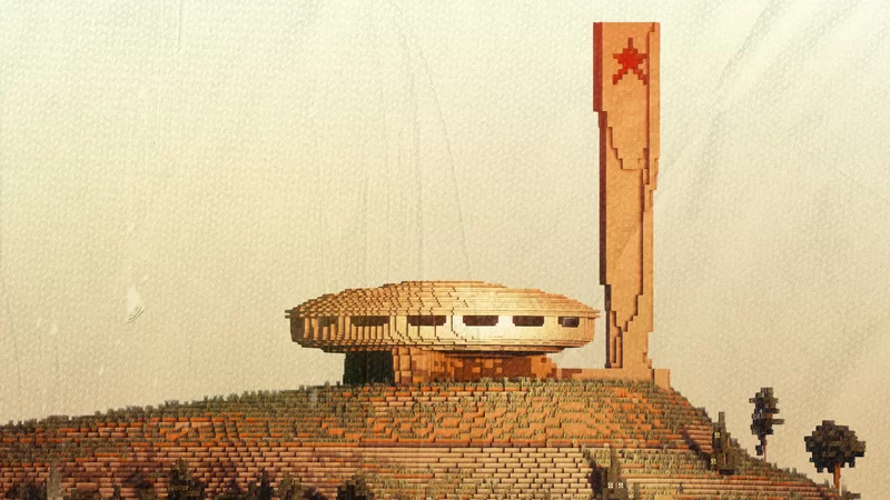 Buzludzha Monument | [FURNISHED] Minecraft Map