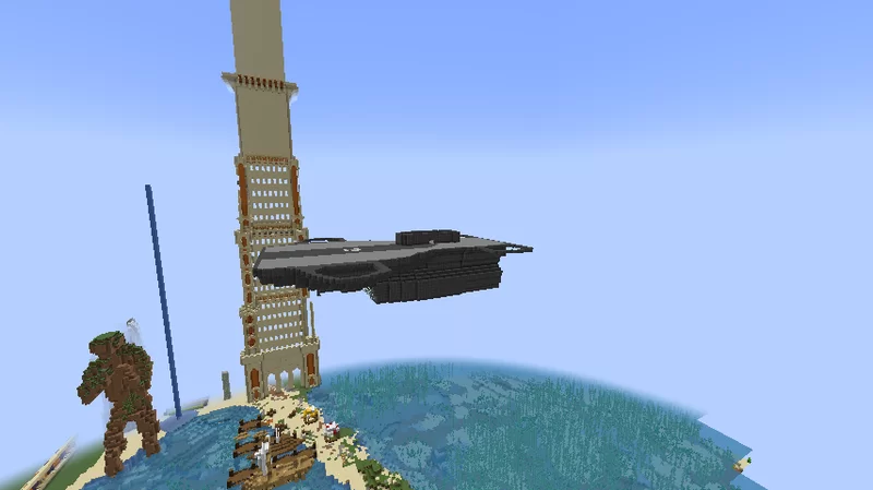 Avengers helicarrier Minecraft Map