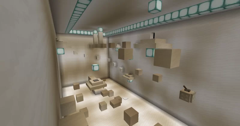 White Parkour V1 Minecraft Map