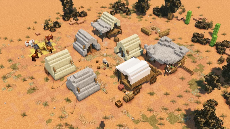 Minecraft - Wild West - Nomad Camp Minecraft Map