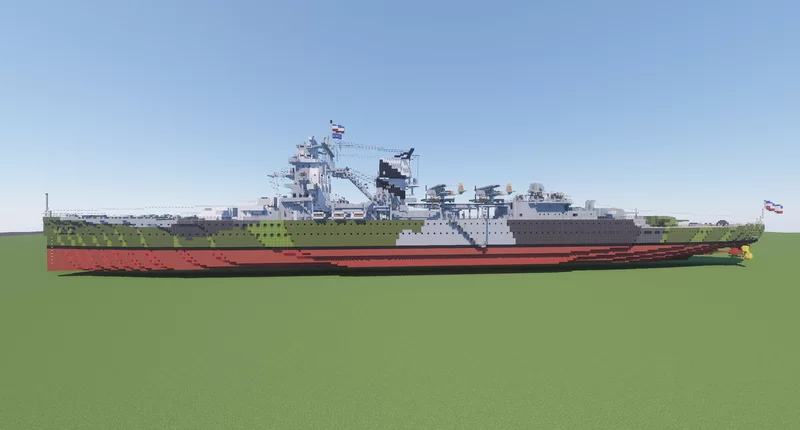 HNLMS De Ruyter Light Cruiser (1.5:1 Scale) Minecraft Map