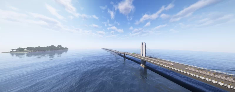 Taiwan Kinmen County Lieyu 1:1 build map for PVP Minecraft Map