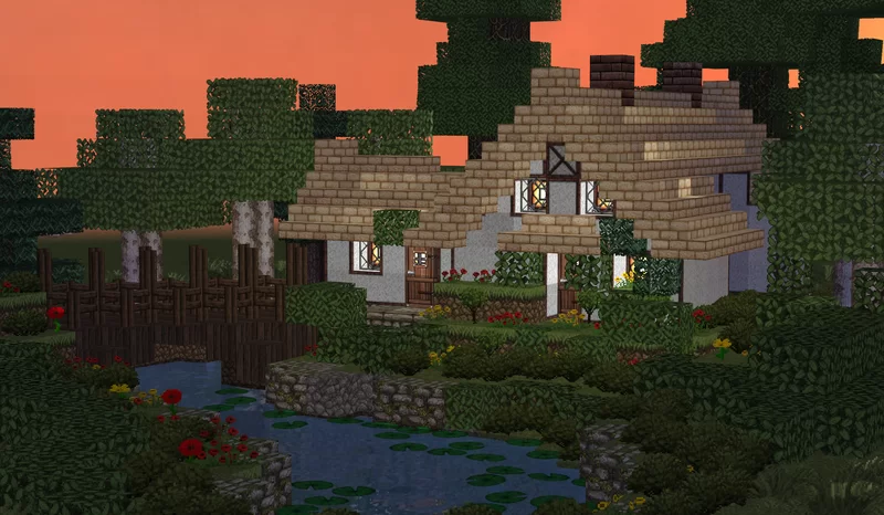 Stream Cottage by HalfDemonAnbu (Archive) Minecraft Map